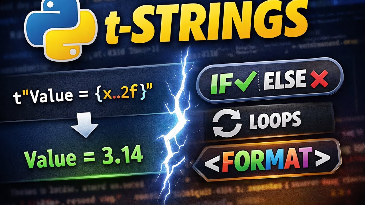 Python t-String Explained (NEW in Python 3.14) | Control Strings and Variable Values Like a Pro