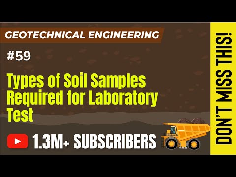 Types of Soil Samples Required for Laboratory test - Sub-Surface ...