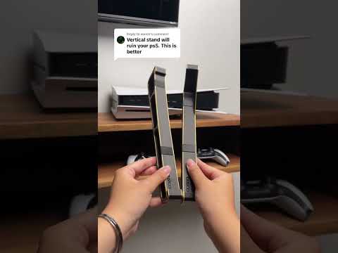 Gold Horizontal Stand is coming!🫣What’s your choice for positioning your PS5? #gamingsetup #glistco