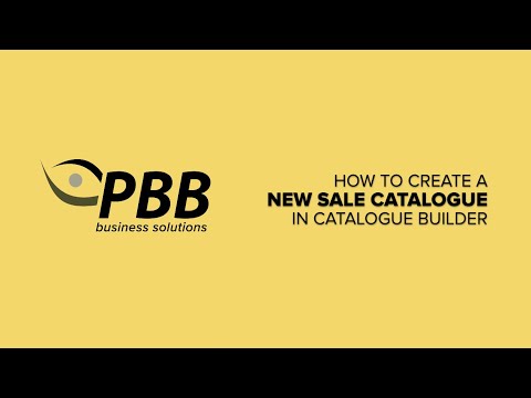 Catalogue Builder: How to create a new catalogue