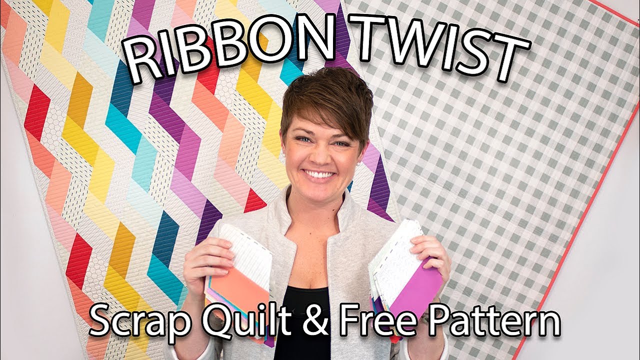 Ribbon Twist Scrap Quilt - Free Pattern!