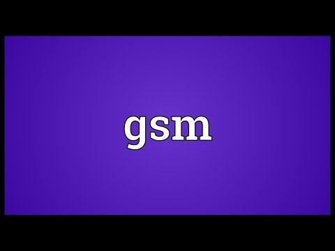 Gsm Meaning