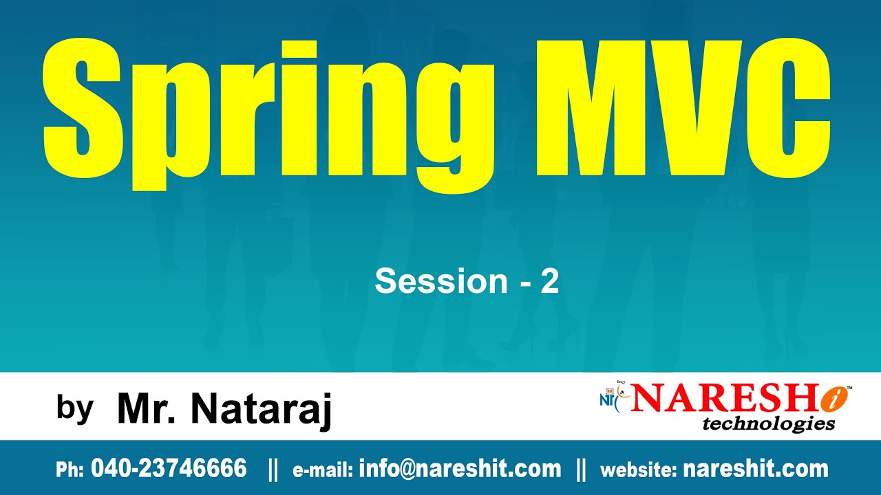 Spring MVC | Session-2 | by Mr. Nataraj