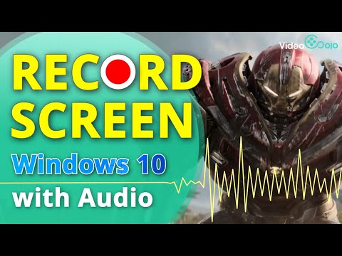 How to Record Screen Windows 10 with Audio - a Tutorial for Beginners | Screen Recorder for pc