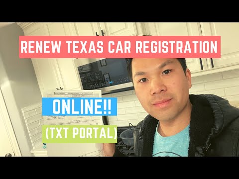 How to Renew Texas Car Registration Online! (NEW TxT Version!)