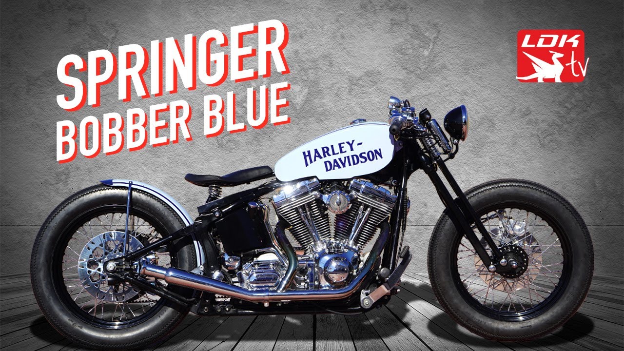 Harley-Davidson Springer Bobber Blue Is How Retro-Styled Beauty Looks ...