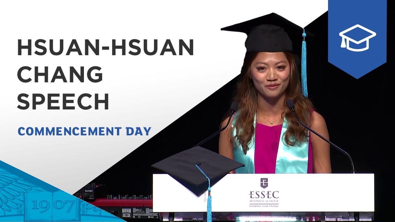 Speech of Hsuan-Hsuan Chang, Global BBA emblematic student | ESSEC Commencement Day June 2022