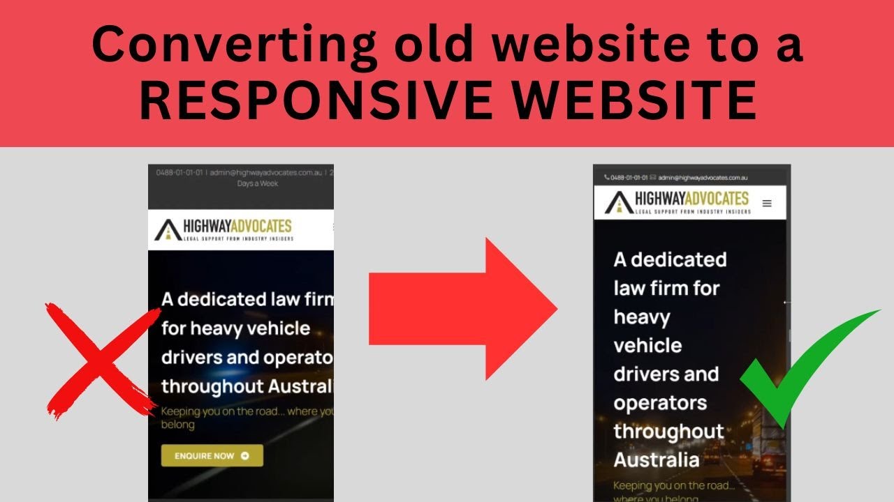 Converting old website to a responsive website - weblychee.com