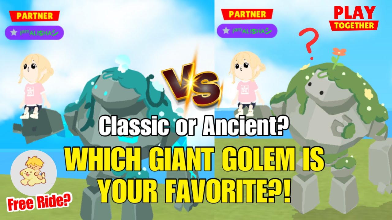 Which Giant Golem Is Your Favorite?! Giant Golems Review! #playtogether 
