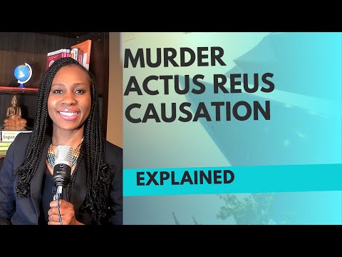 Murder in English law Actus reus and causation. R v Jordan, R v Cato, R v Enoch and R v Blaue.