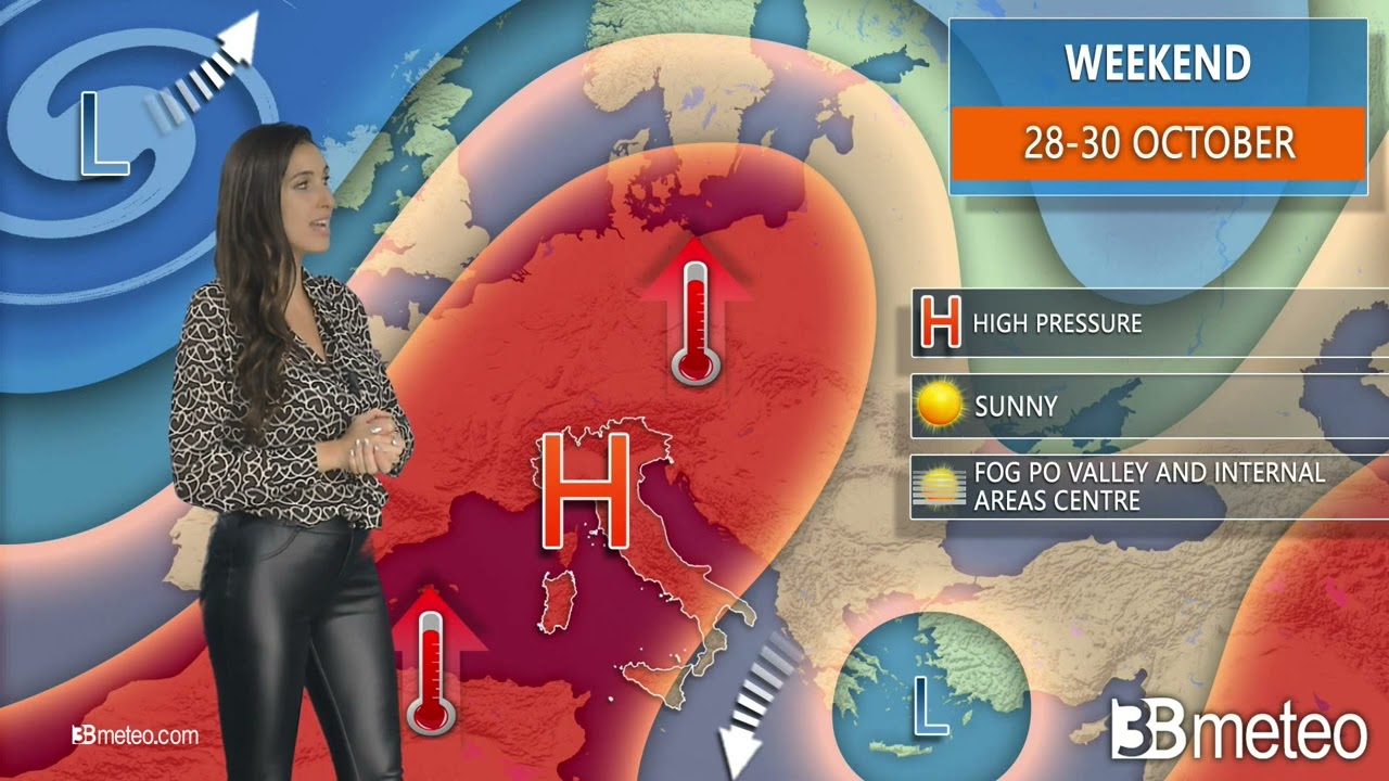 Weather forecast for this weekend in Italy