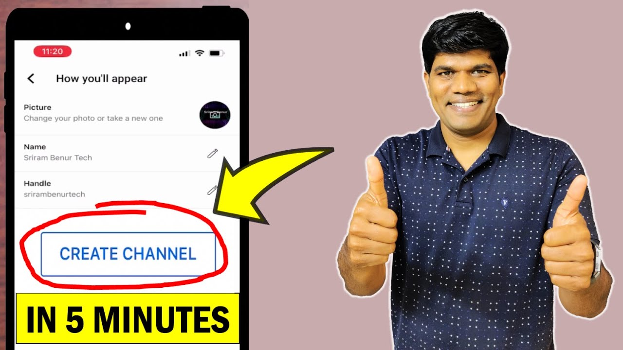 Easy Steps to create YouTube channel using mobile in 5 minutes (2023)