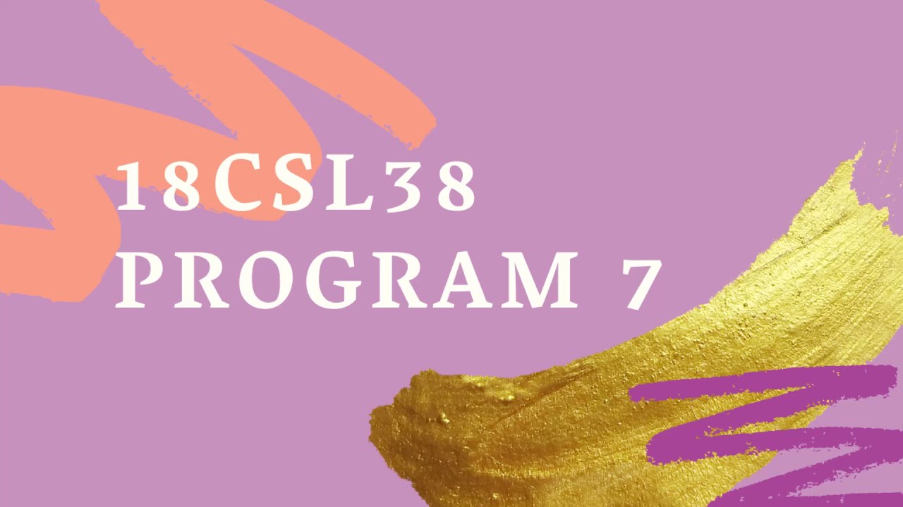 18CSL38 VTU Data Structures Laboratory  Program-7 Single Linked List.