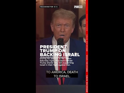 President Donald Trump on why the U.S. sent strikes on Iran.