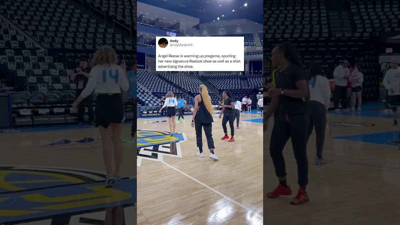 Angel Reese debuting her new shoes and they’re looking fresh 🥶