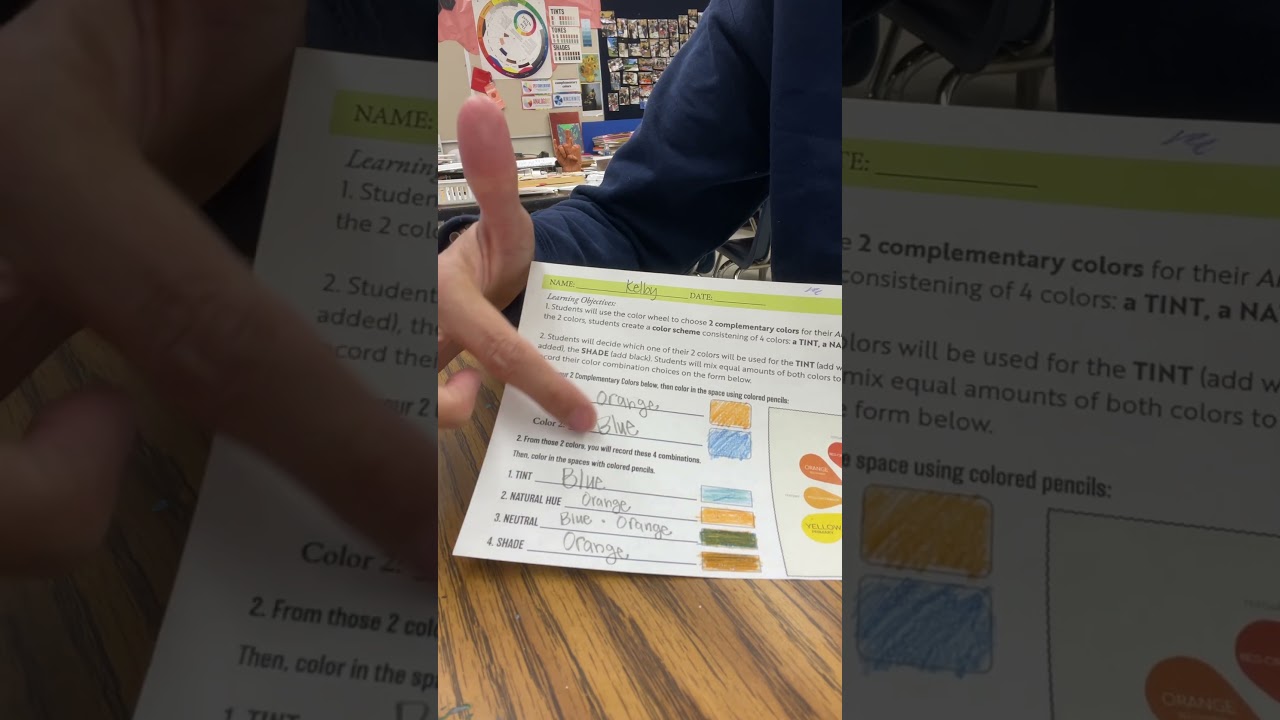 Reduction Animal Portrait - Students choose the complementary color scheme