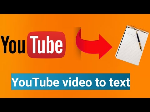 How to transcribe youtube video to text free 2020