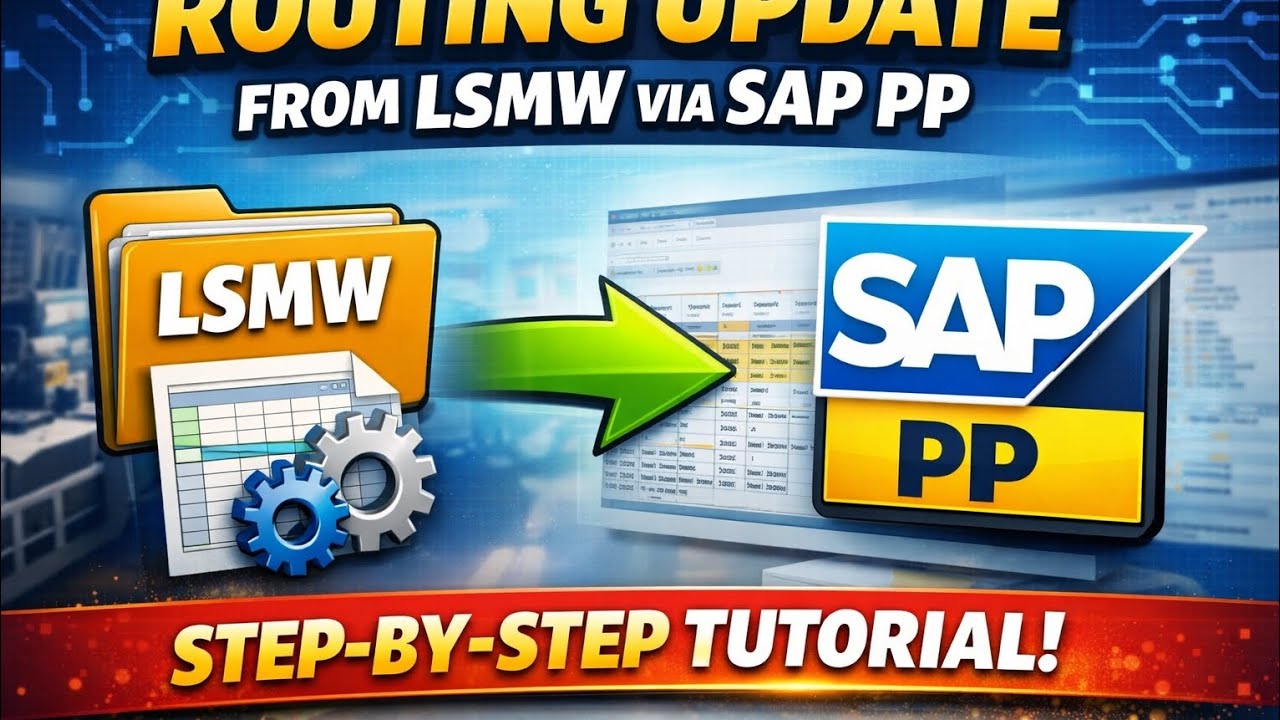 LSMW Routing Update in SAP PP | Easy Step-by-Step Guide