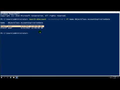 Using PowerShell - Get all users are expired in domain
