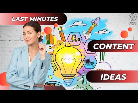 Website Depot Blogs - Last Minutes Content Ideas -