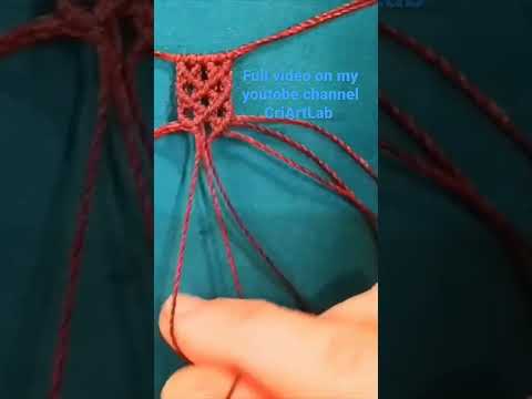 Celtic Knots on Bracelet Macramé learning