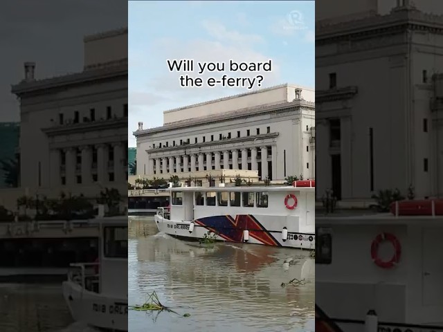 First Filipino-made electric ferry sails Pasig River