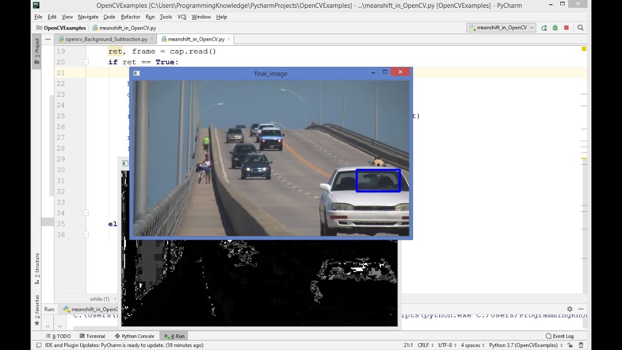 OpenCV Python Tutorial For Beginners 40  - Mean Shift Object Tracking
