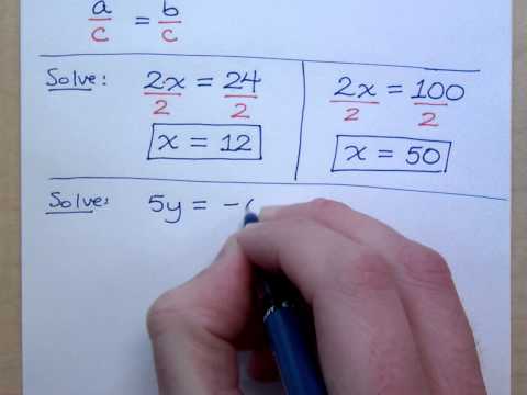 Solving One-Step Equations with Division — Examples & Practice - Expii