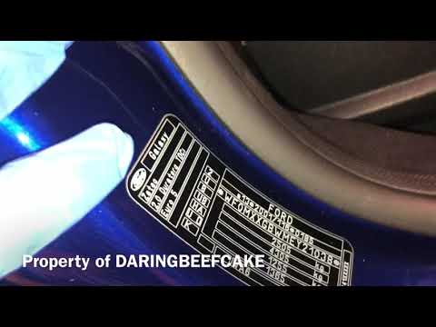 Ford Galaxy 2014 colour code location