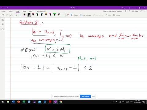 Let b_n=a_n+1 . Use the limit definition to prove that if {a_n} converges, then …