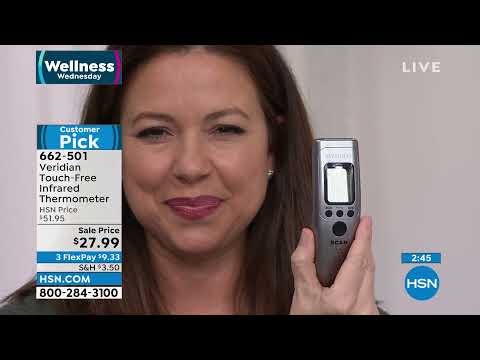 Veridian TouchFree Infrared Thermometer with Beep and Li...