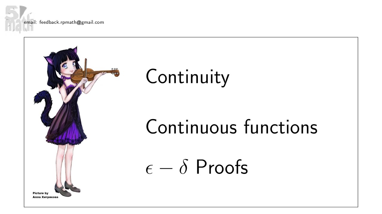 Continuity - continuous functions - epsilon-delta proofs, proof