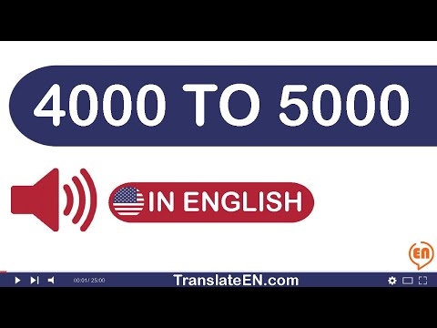 Numbers 4000 To 5000 In English Words