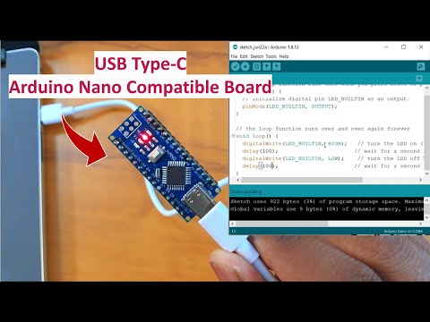 New USB type C Arduino Nano Comapatible Development Board Review