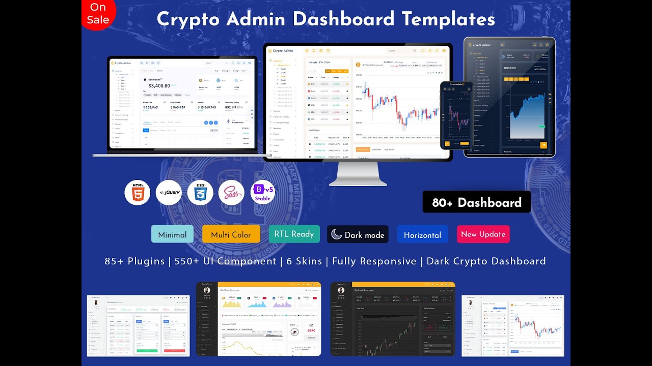 Bootstrap 5 Admin Template Ethereum Dashboard with Crypto UI Kit