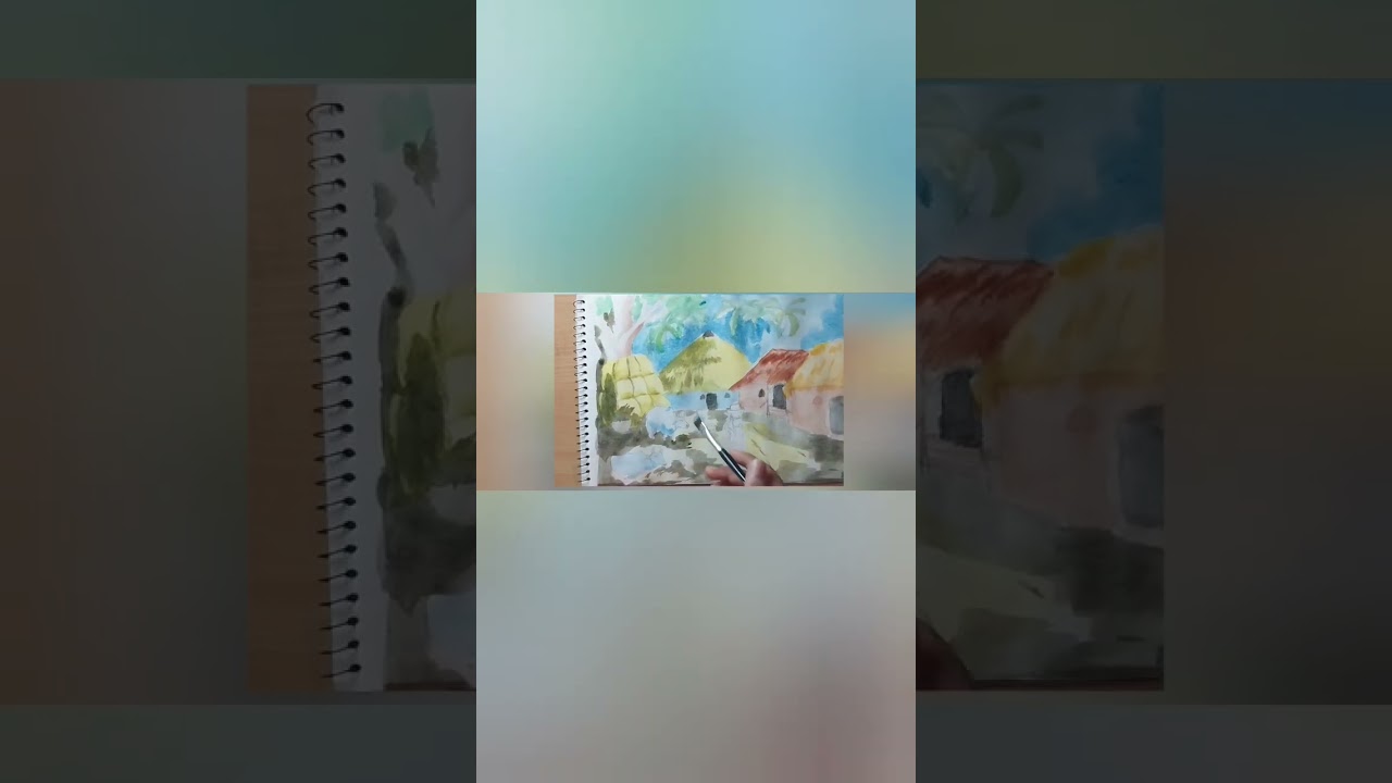 Full video has been uploaded#art #drawing #shorts #youtubeshorts #tutorial #scenery #stepbystep #new