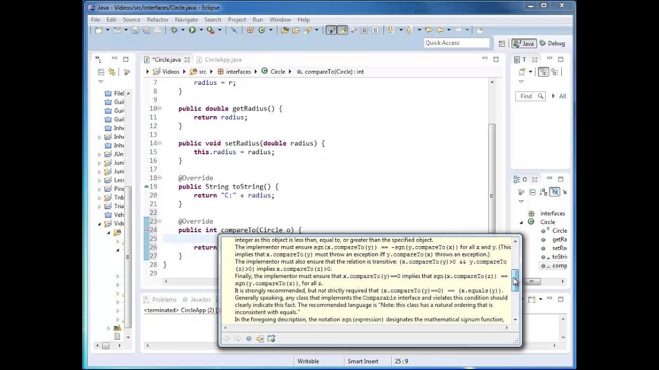 Intro to Interfaces 3 of 4 (Interface Implementation)
