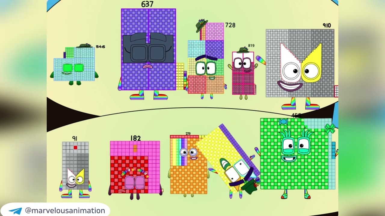 Numberblocks Band: 91 - 910 Remix