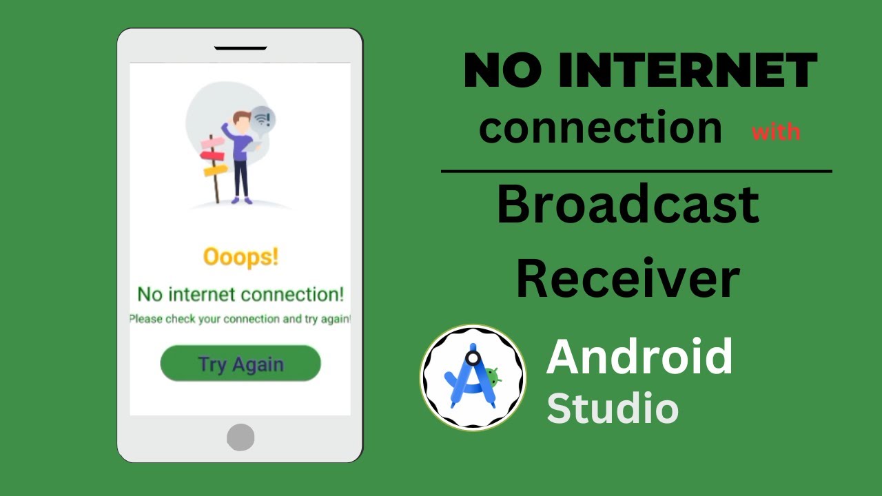 How to Handle No Internet Connection in Android Studio | XML & Java Tutorial | 2024