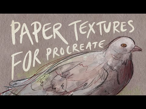 Using paper texture brushes in Procreate