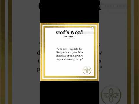 God’s Word: Luke 18:1 - Subscribe Now @InspirationsByGodMinistry