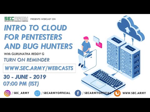 Intro to Cloud for Pentesters and Bug hunters | Security and Research Company (SECARMY)