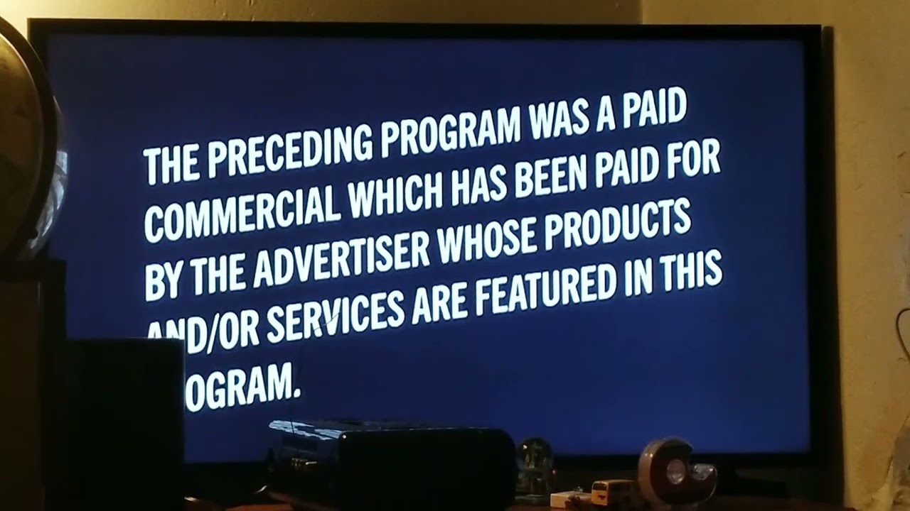 Comet TV Paid Program Disclaimer Closing 2020-Present