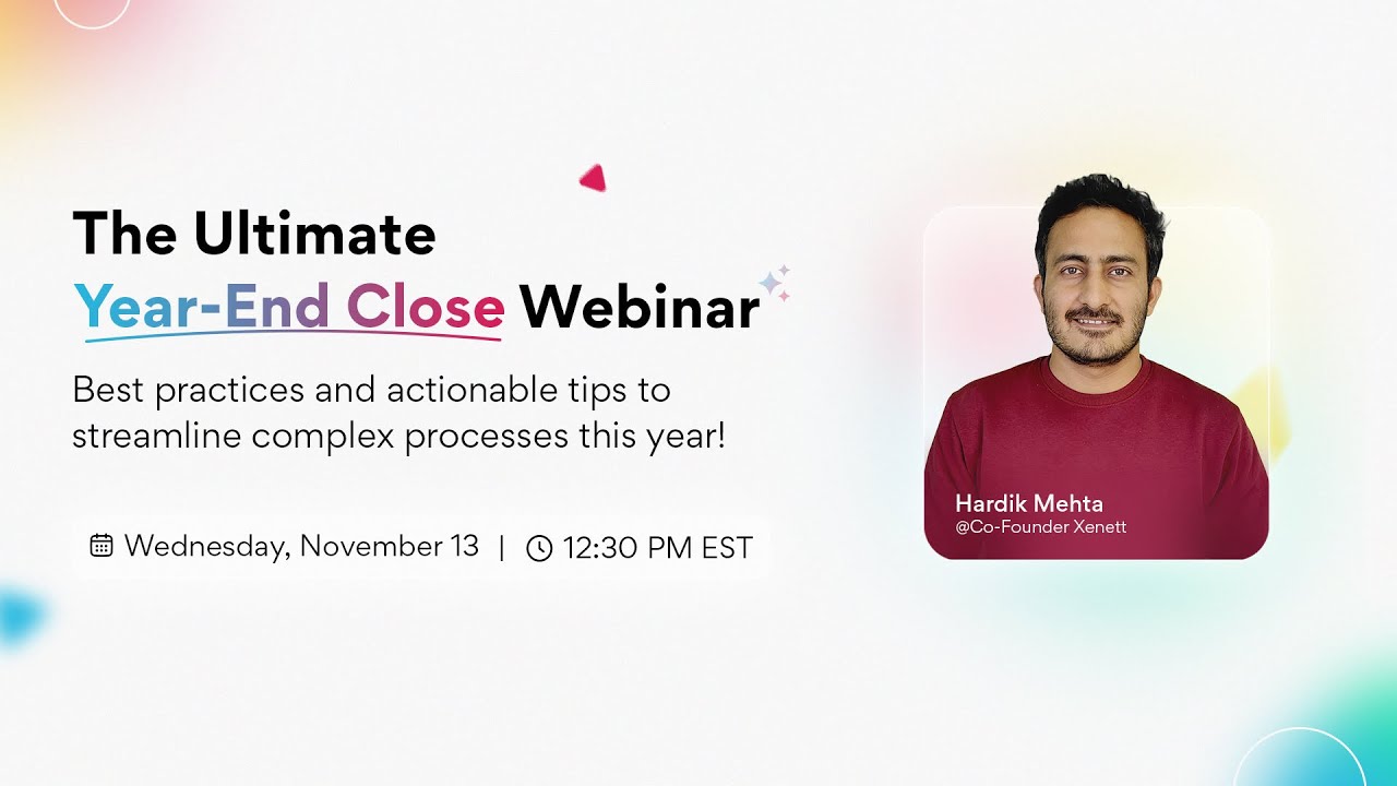 The Ultimate Year End Close Webinar