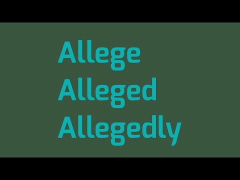 Vocabulary / allege allegedly meaning in tamil