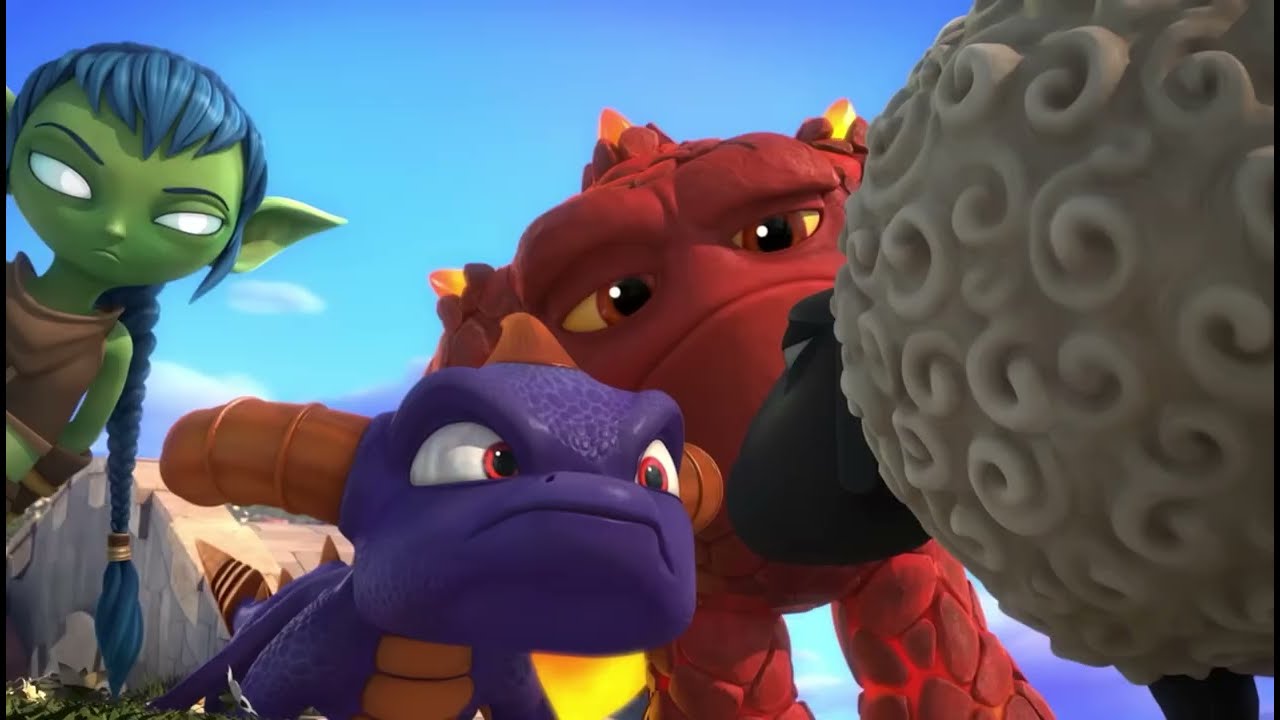 Spyro, Eruptor & Stealth Elf Question A Sheep! (Skylanders Academy)