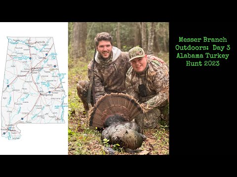 Turkey Hunting Alabama 2023 Day 3  (Alex's First Turkey Harvest!)