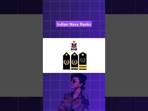 Indian Navy Ranks #shorts