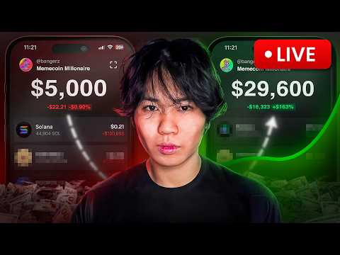 I Made $29,600 Trading Memecoins LIVE To Prove It's Not Luck