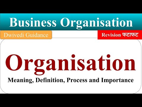 Organisation, Organisation Process, Organisation Importance, organization process, Business bcom bba